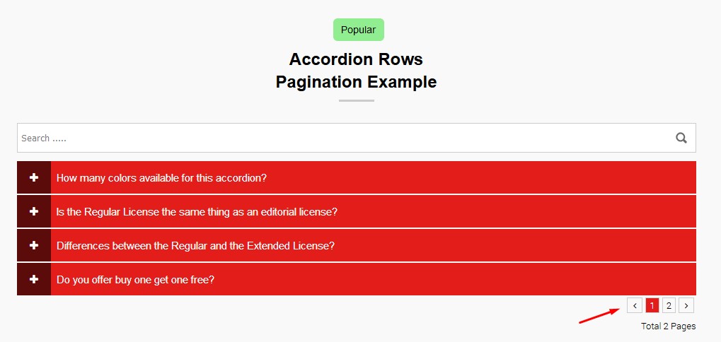 Ultimate Searchable Accordion - WPBakery Page Builder Addon by xenioushk